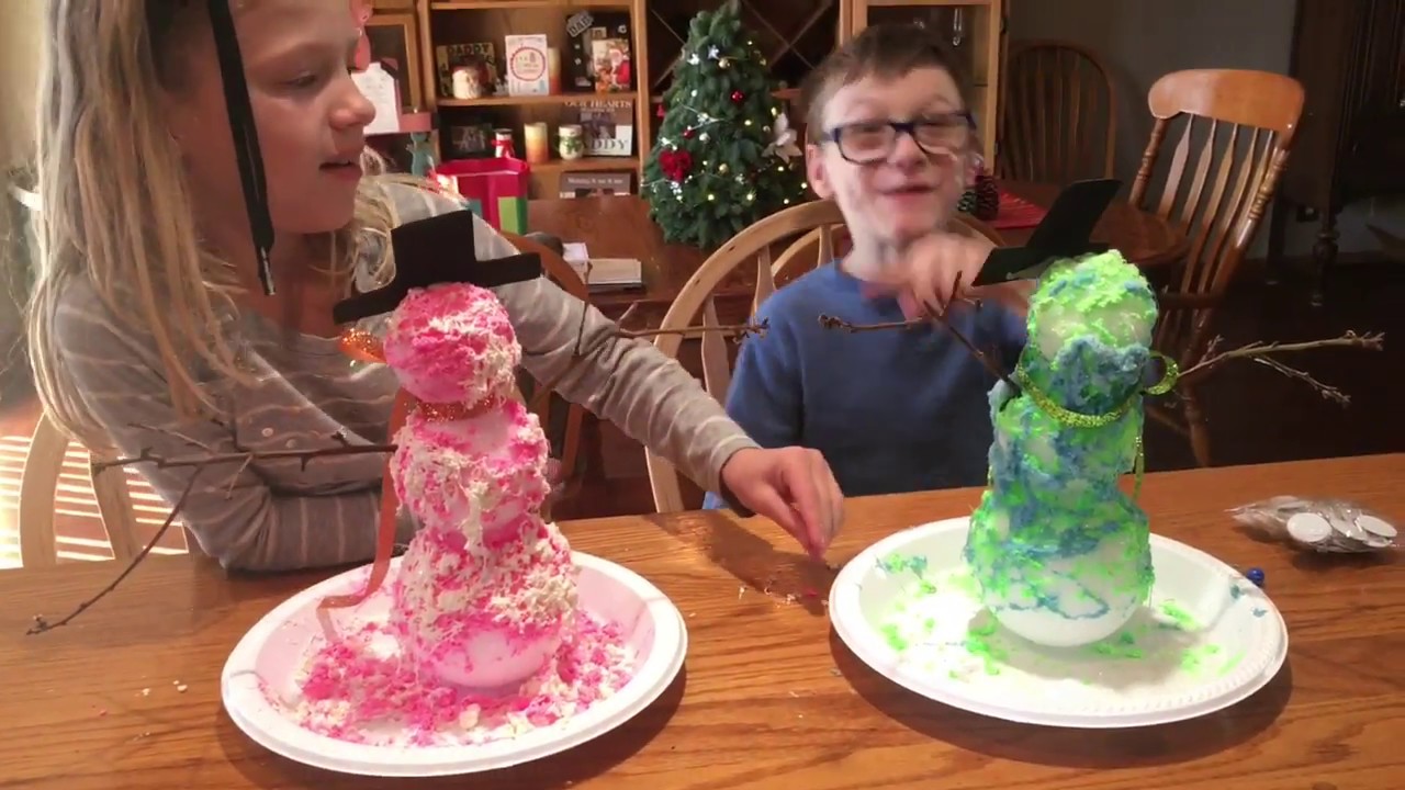 Silly String Snowman Challenge!