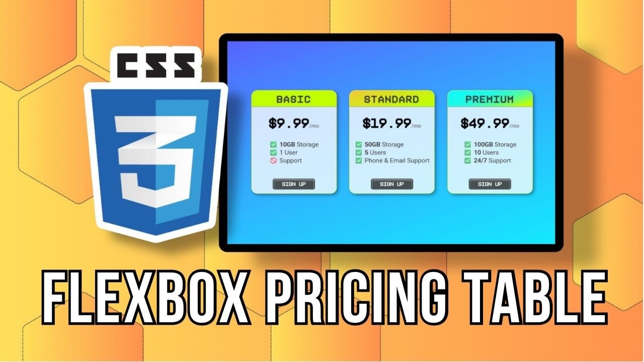 CSS Flexbox Pricing Table Demo