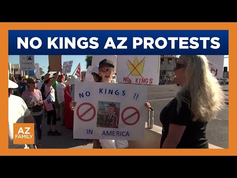 Phoenix area protestors share reasoning behind participating in 'No Kings Day'
