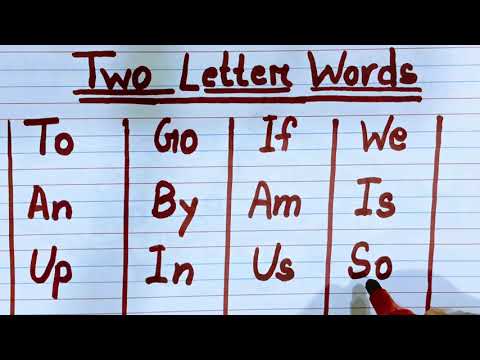 Two Letter Words/Two Letter Words IN English/2 Letter Words/ Basic English Words