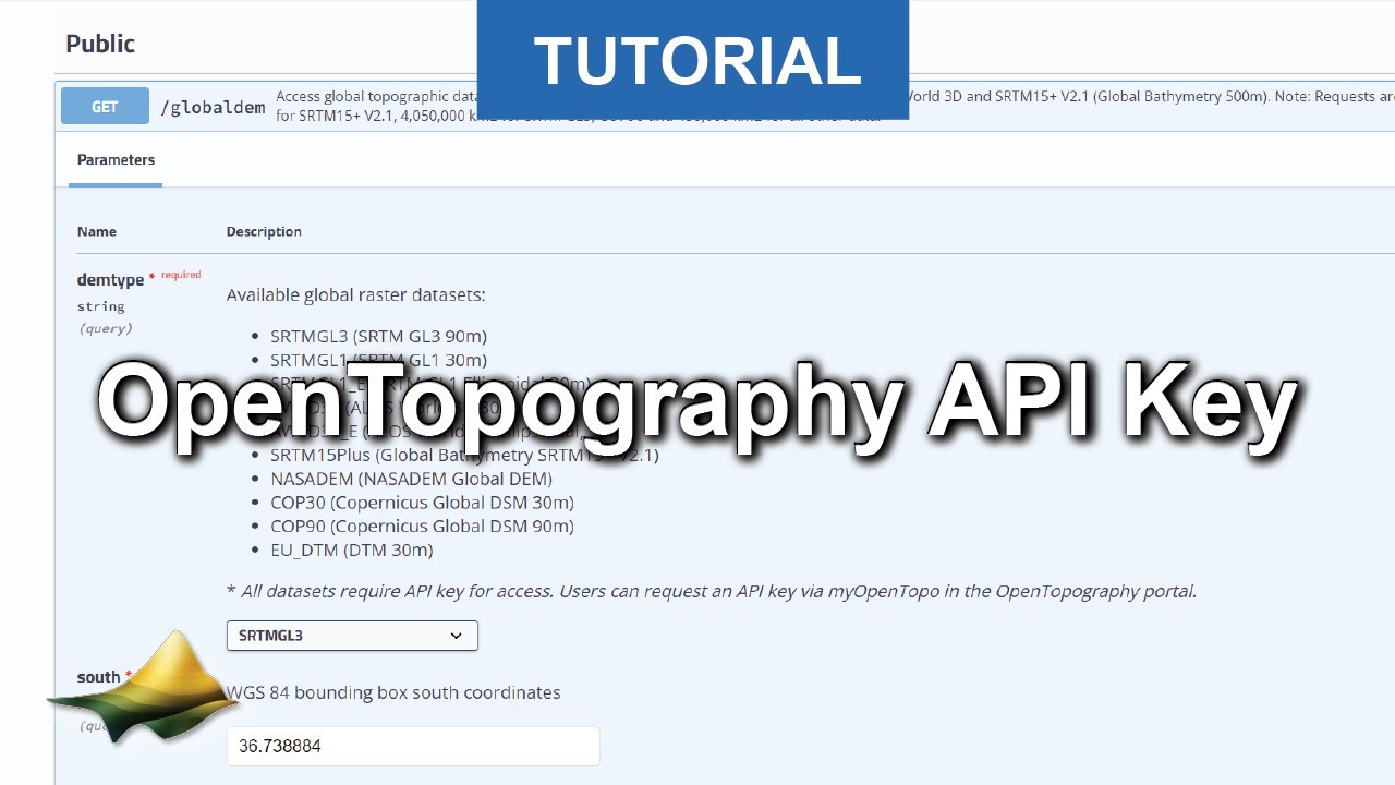 Using API Keys to Access OpenTopography’s Global Datasets API