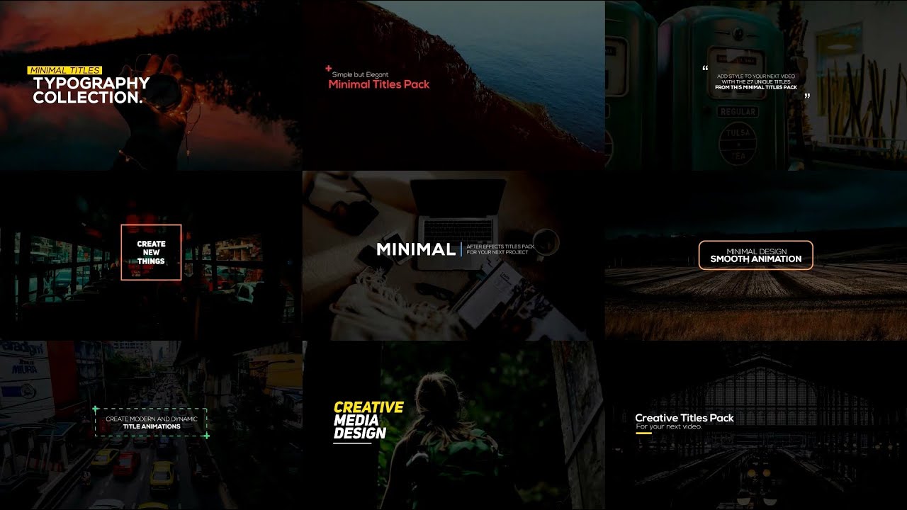 Animated Typography Pack - FREE AFTER EFFECTS TEMPLATE