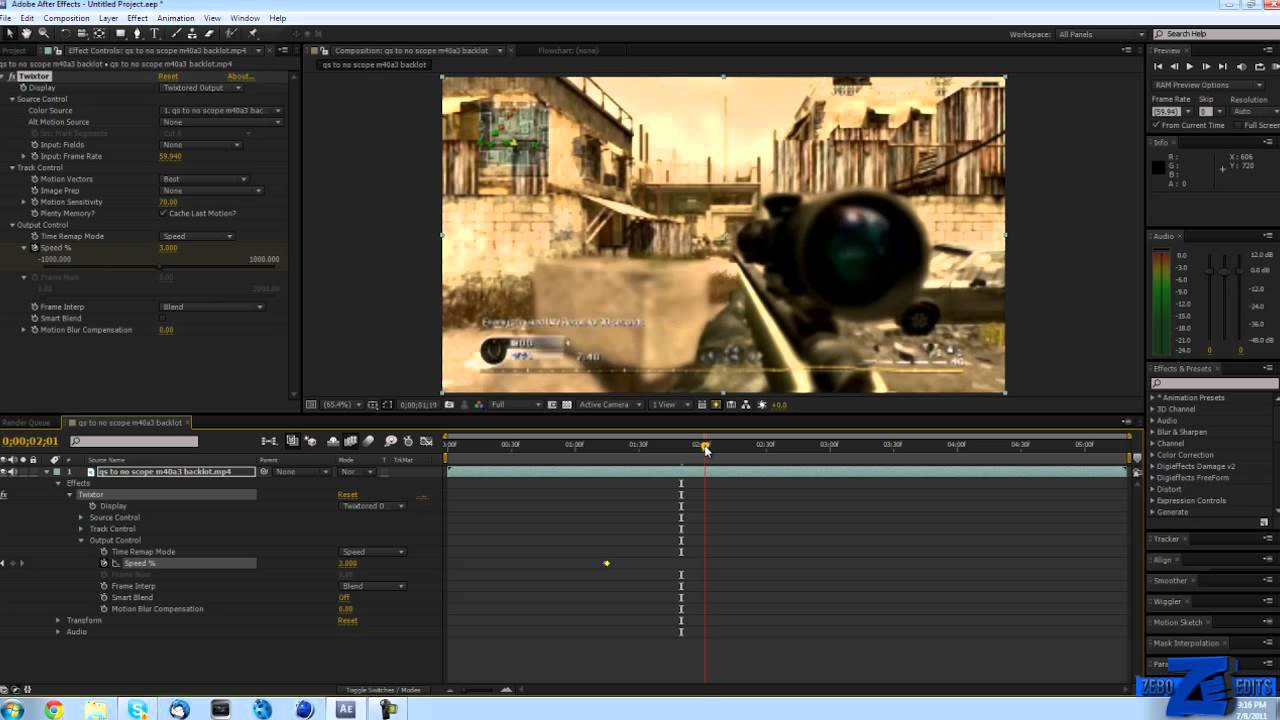 Tutorials - Twixtor Smooth Slow Motion - After Effects