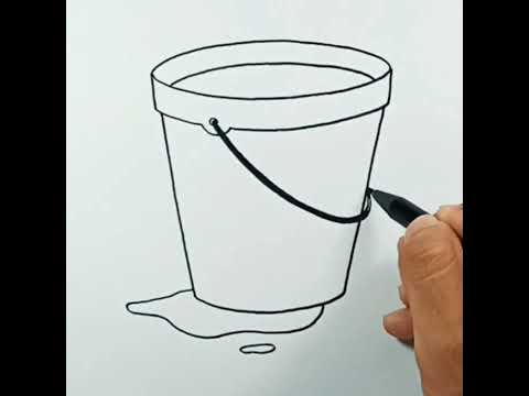 How to draw Bucket #shorts