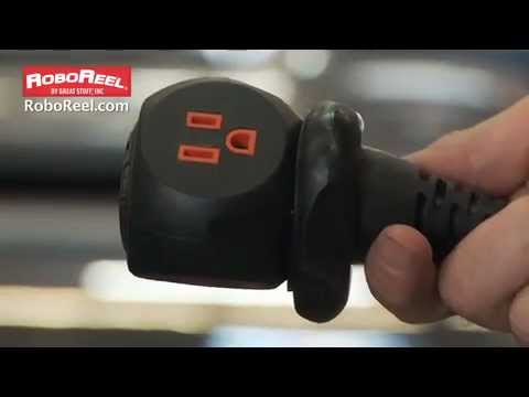 RoboReel Power Cord System - 3 Outlet Receptacle