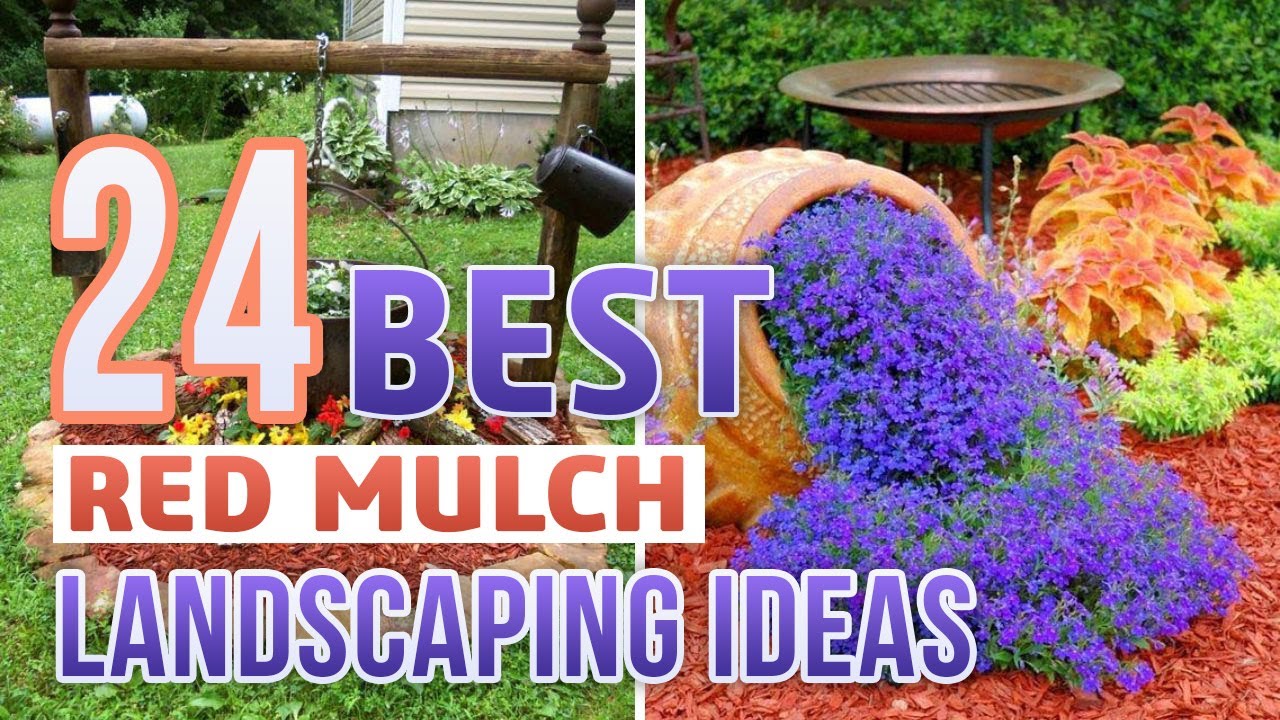 24 Beautiful Red Mulch Landscaping Ideas To Add More Color and Texture