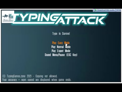 Typing Attack || Python BOT Play || Easy Mode