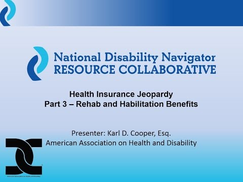 Health Insurance Jeopardy Part 3: Rehabilitation & Habilitation