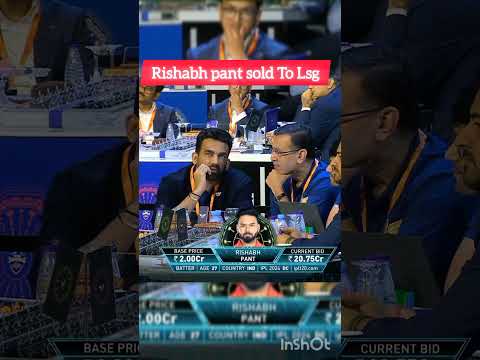 || Rishabh pant in Lsg 😱 || Rishabh pant 🔥 sold to Lsg ☠️ in ipl mega auction ❤️||#viarlshort
