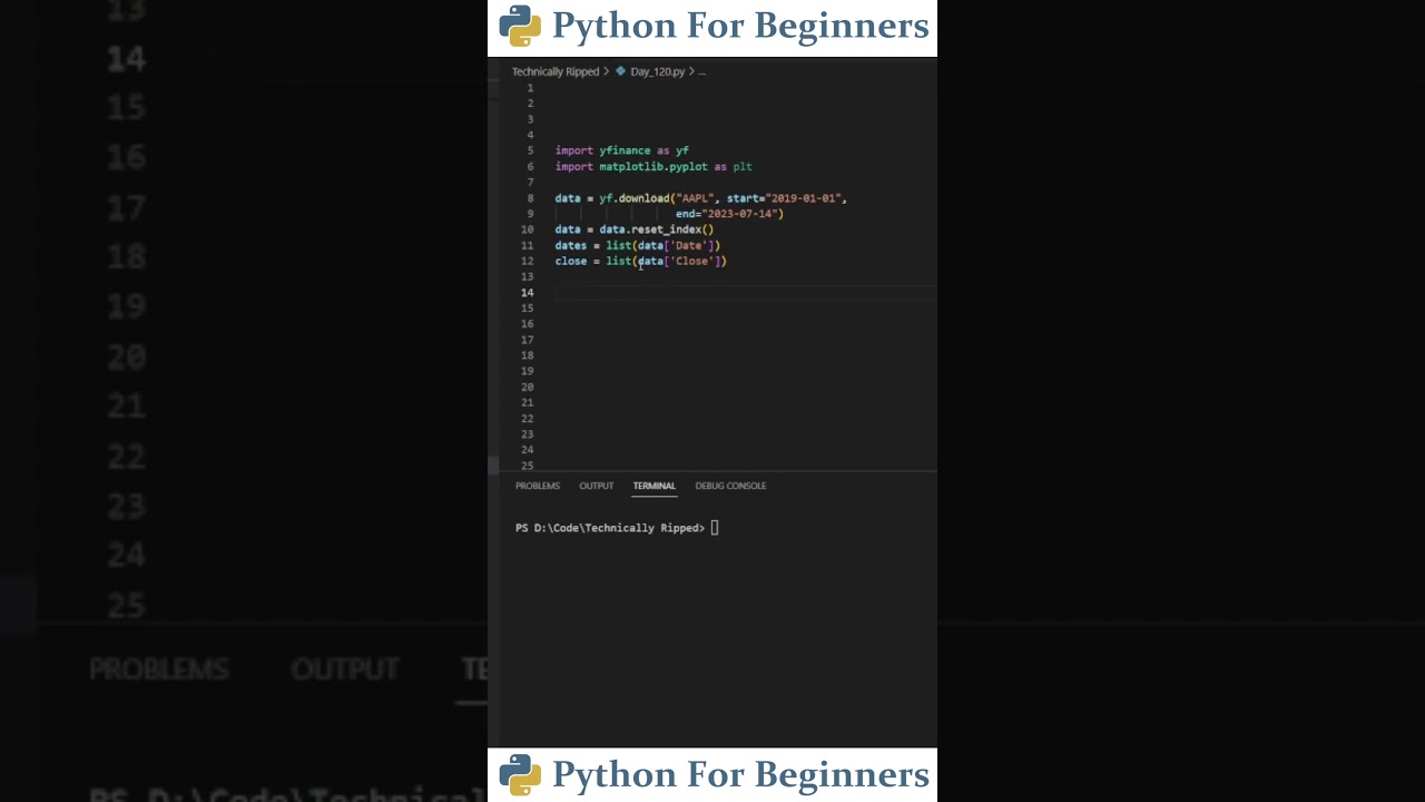 Plotting Stock Price With Python | Python Tutorial