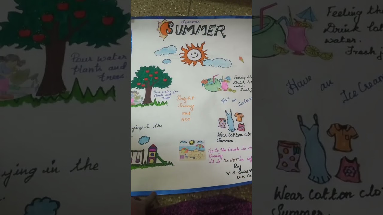 Summer Season Chart model for School project
