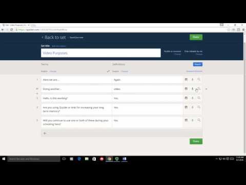 Quizlet Creating, Retrieving, Importing Questions for Long Term Memory 1