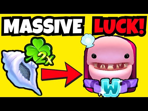 Spending 800 MAGIC CONCHES to get SHINY WUMBO ALASKAN BULLWORM in SpongeBob tower defense