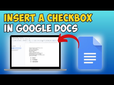 How to Insert a Checkbox in Google Docs