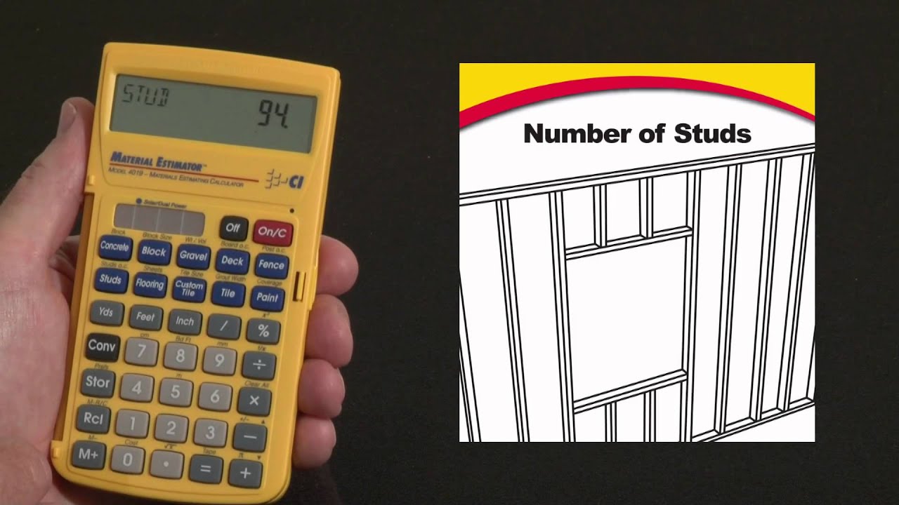 How to Estimate the Needed Number of Studs and Cost | Material Estimator
