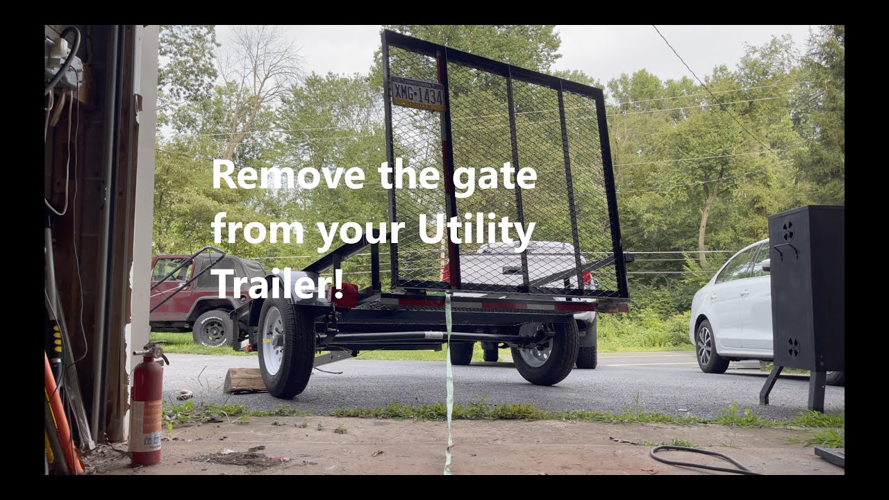 Utility Trailer Removable Gate Mod