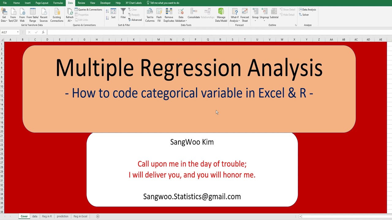088 How to code a categorical variable for Multiple Regression Analysis
