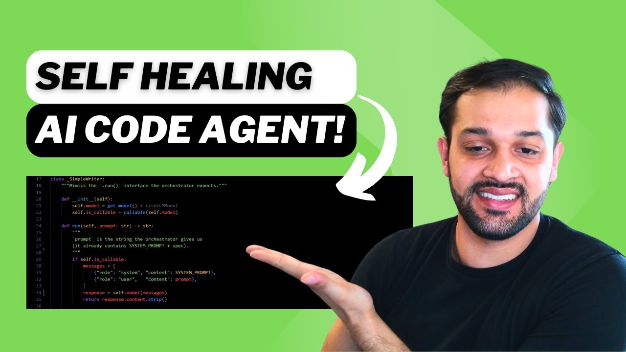 How to Build Your Own AI Powered Self Healing Code Agent!