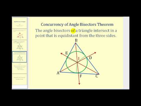 Introduction to Angle Bisectors of a Triangle