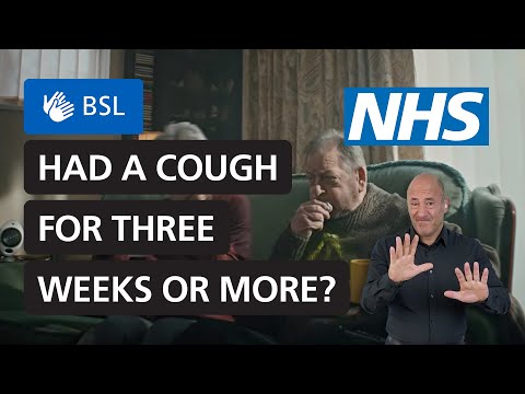 Had a cough for three weeks or more? It could be a warning sign | NHS (BSL)