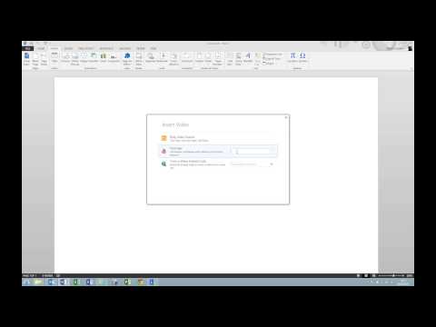 Embedding YouTube in Word