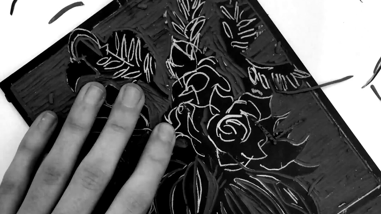 Linocut Printmaking Demo | Berlin Drawing Room