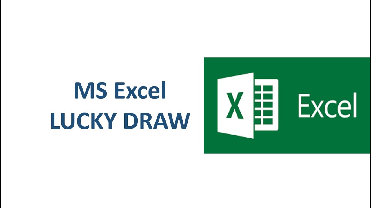 MS Excel Lucky Draw using Random Function
