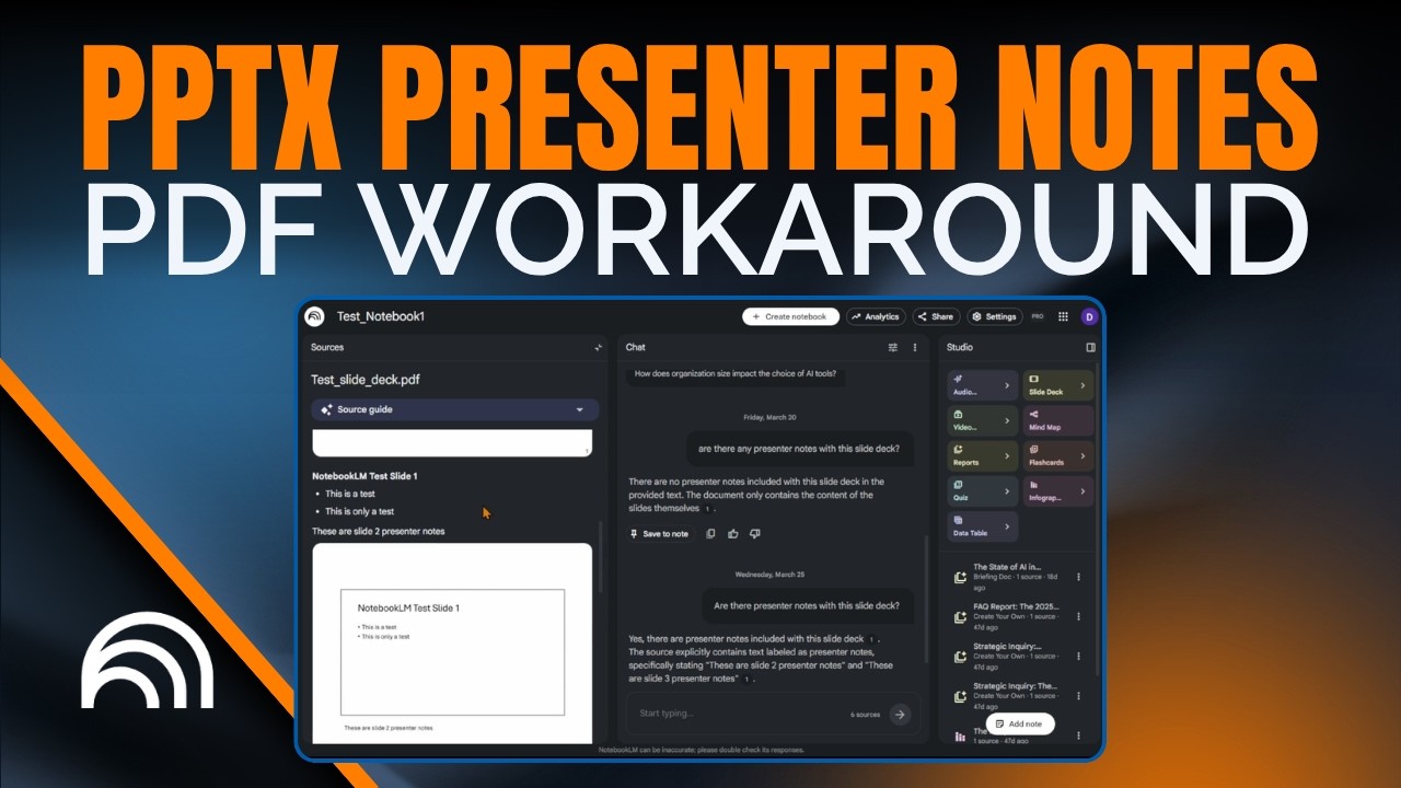 Why Your PowerPoint Notes Don’t Show in NotebookLM