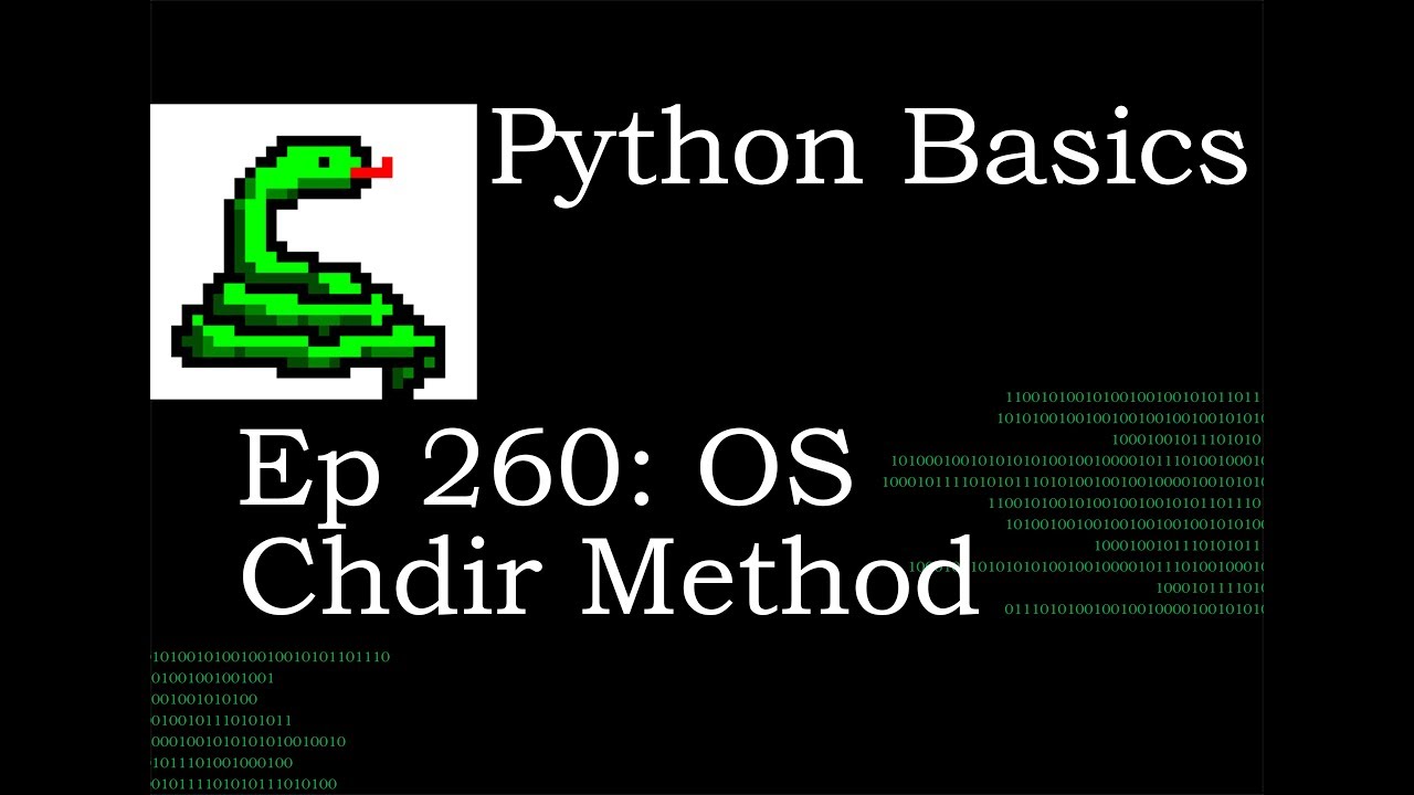 Python Basics Os Change Directory