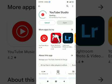 How to download yt studio for youtube || play store