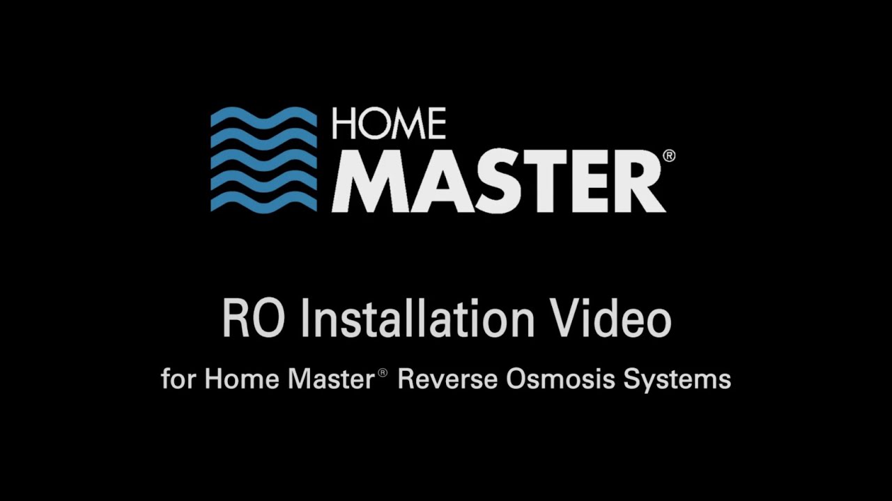 How to install Home Master® RO? | Step-by-step Guide to RO Installation