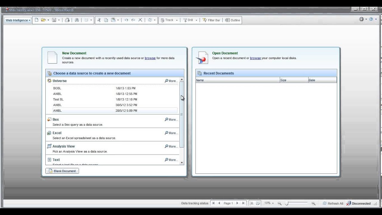 Introduction to SAP Business Objects (BO / BOBJ)