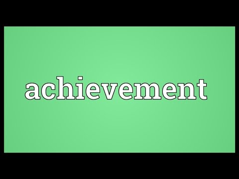 Achievement Meaning