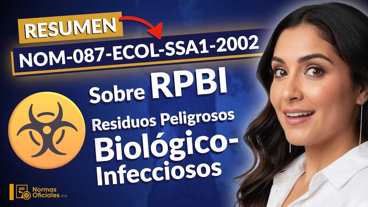 ☣️ [Resumen] NOM-087-ECOL-SSA1-2002 sobre Residuos Peligrosos Biológico-Infecciosos (Puntos Clave)