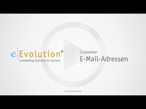 eEvolution - Customizing: Valide E-Mail Adressen erzwingen