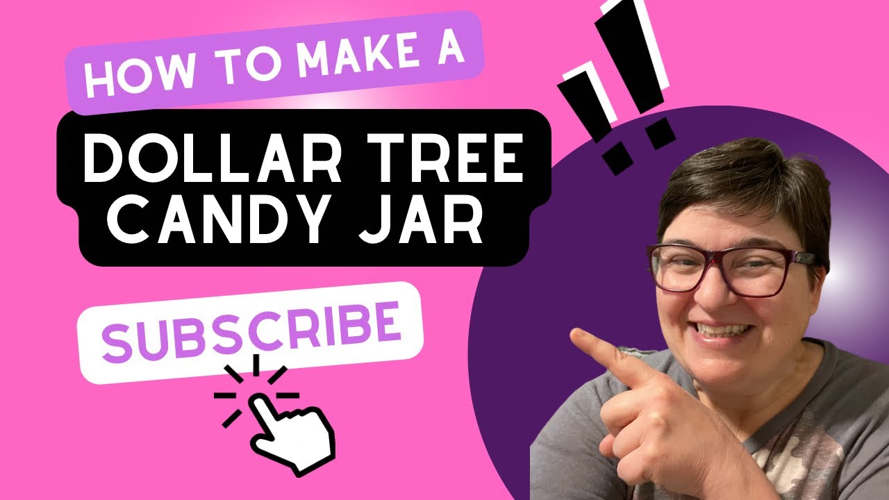 Diy Dollar Tree candy jar @blessingscrafttherapy