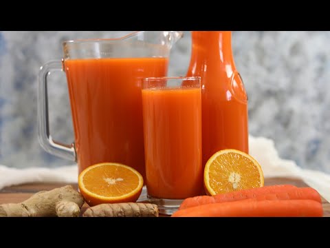 Carrot and Orange Juice for Detox and Beautiful Skin
