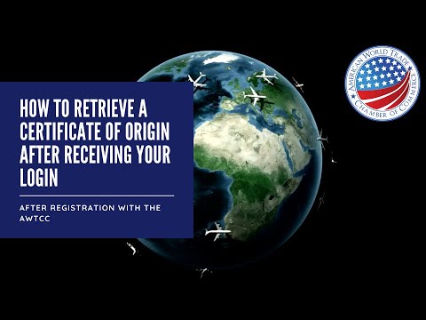 How to Apply for and Retrieve a Certificate of Origin After Receiving Login Credentials