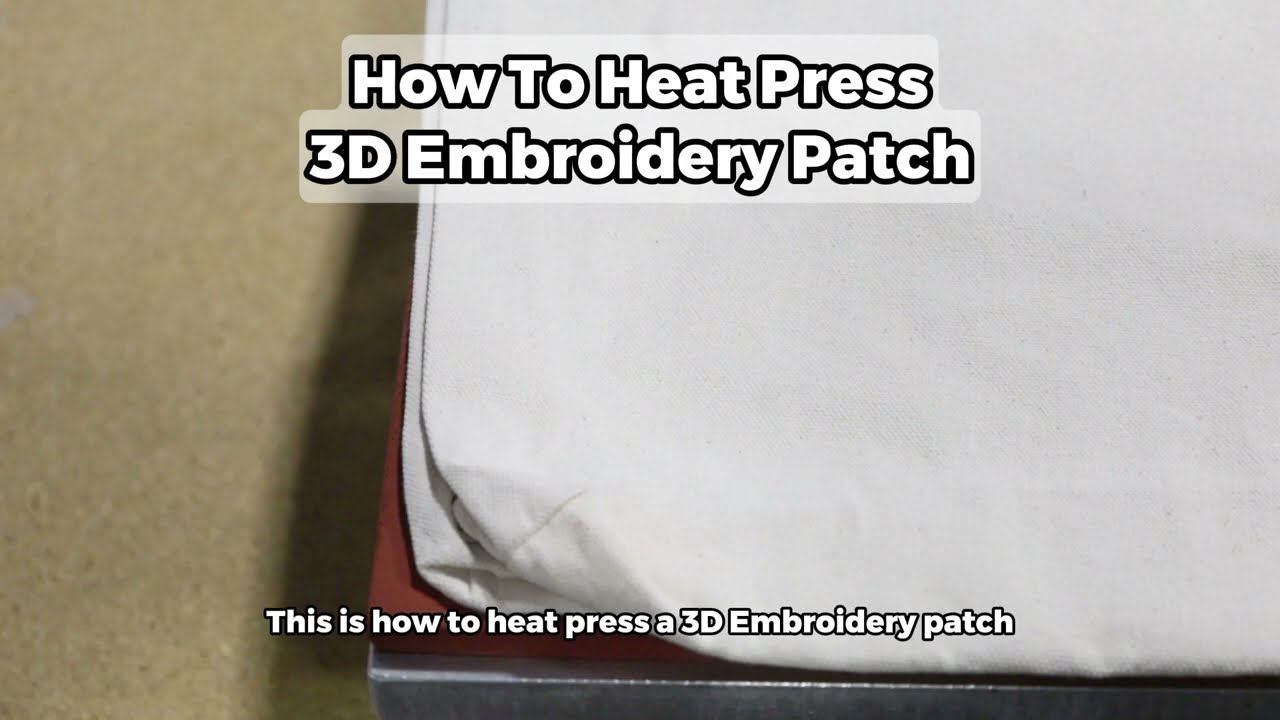 How to Heat Press 3D Embroidery Patches by We Must