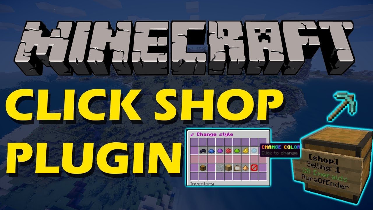 Create chest shops easily in Minecraft with Click Shop Plugin