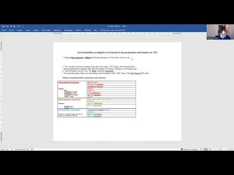 Linguistique anglaise (par S. Oriez) : Subordonnées en -ING (phrase 1 corrigée)
