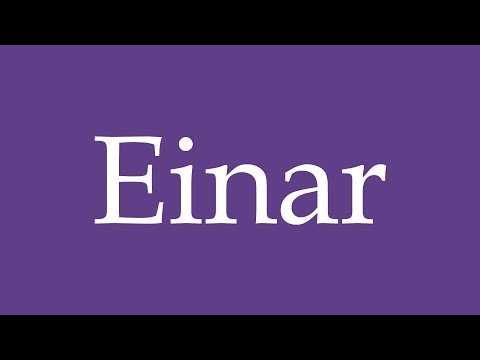 How To Pronounce ''Einar'' Correctly in Spanish