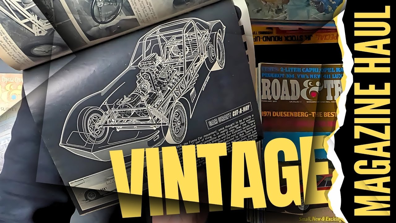 Epic Vintage Automotive Magazine Haul | 60s & 70s Car Magazines Review & Future Collage Art Ideas