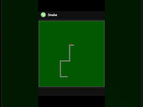 The Snake Game! Using HTML, CSS & JS #shorts