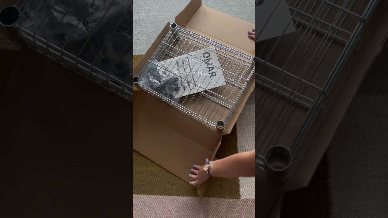 Unpacking Ikea shelf🌧️