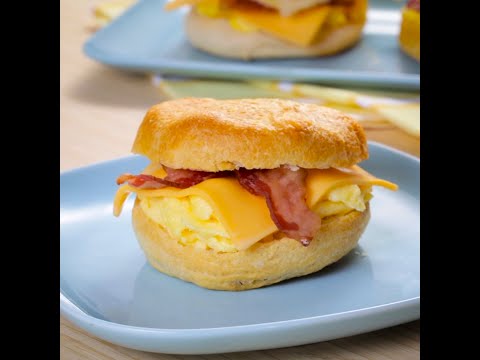 Bacon, Egg and Cheese Biscuit Sandwiches