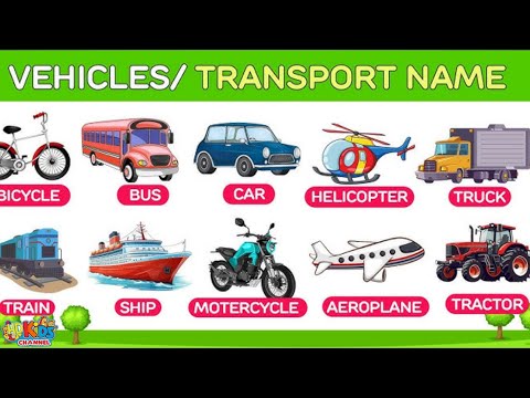Means of transport | Vehicle for kids | Mode of Transportation for kids | Vocabulary