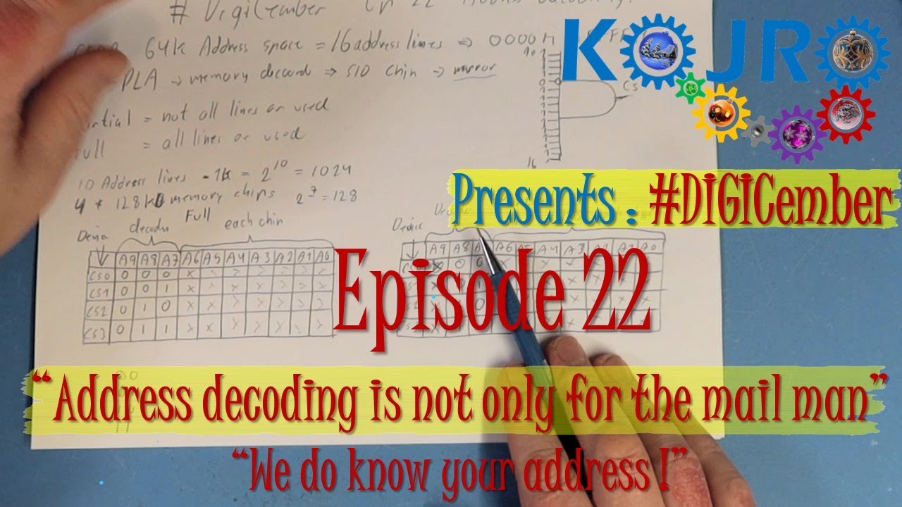 It’s only logical. Episode 22 “Address decoding is not only for the mailman” A X-mas Calendar, KOJRO