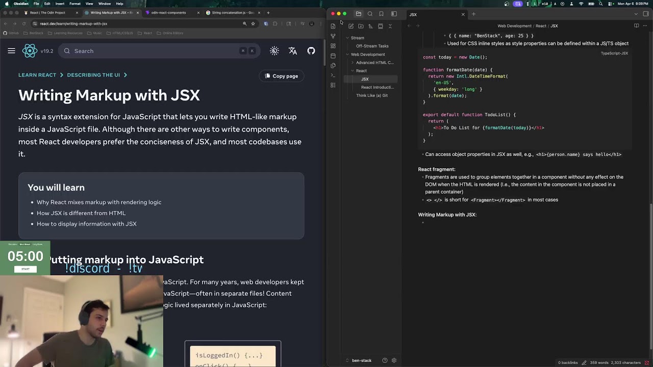 Day 56 learning web dev to make cool stuff | study, code, hangout