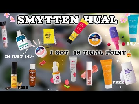 I tried 16 items from smytten in just 14/-👀🤑|| try hyped item in sample ❣️ #smyttenhaul #smytten